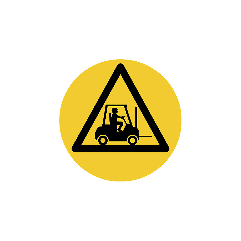 Kunststof pictogram: let op heftruck, VE = 2 stuks | kaiserkraft