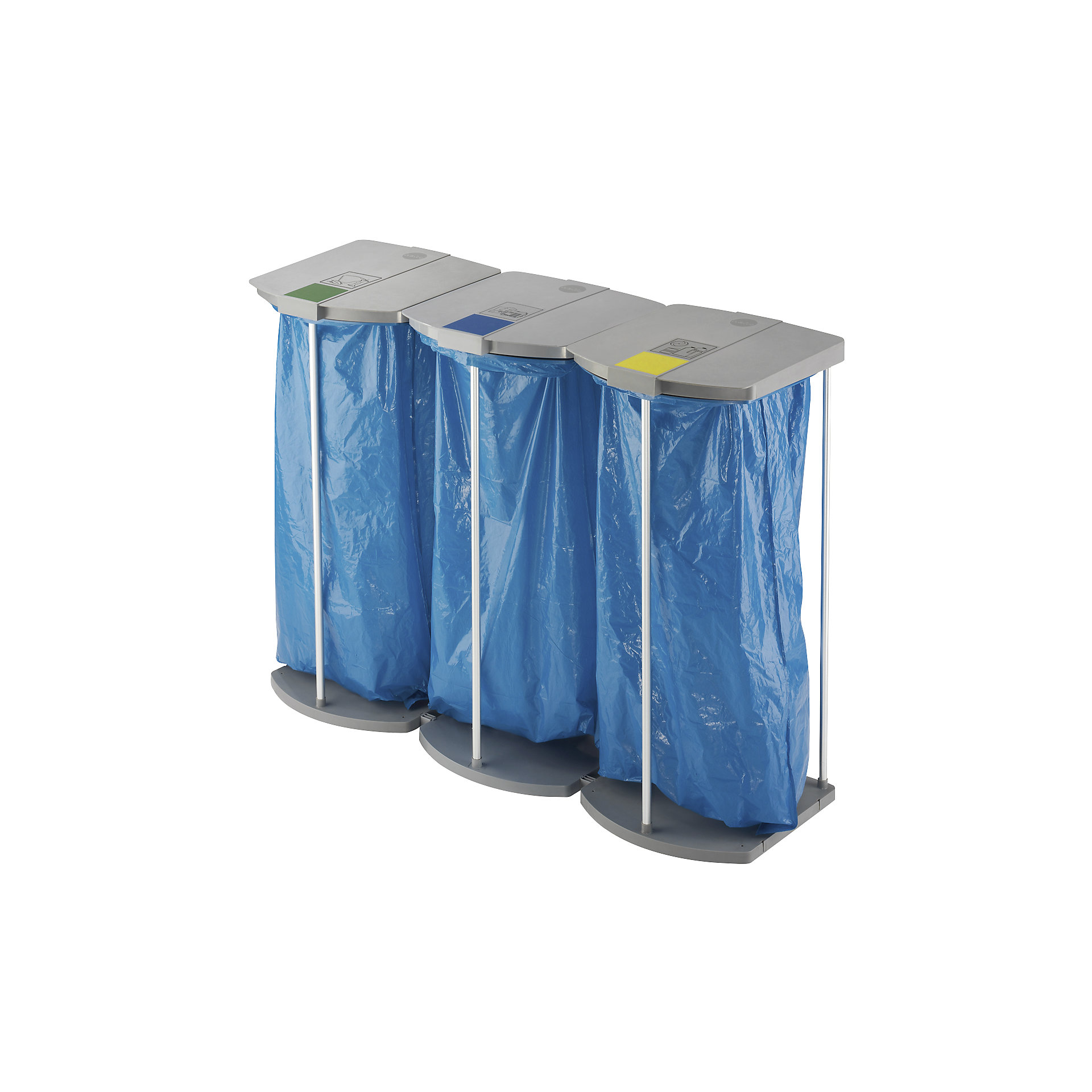 Müllsackständer mit 250 blauen Wertstoffsäcken Hailo: ProfiLine MSS ...