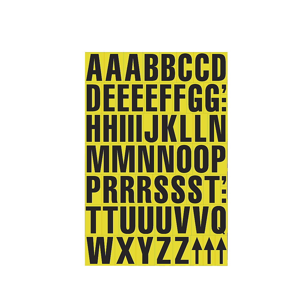 DIN-A4-Bogen mit Schriftzeichen: magnetische Buchstaben, VE 2 Stk ...