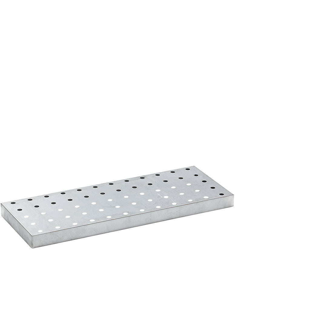 Rejilla de chapa perforada – eurokraft basic: galvanizada | kaiserkraft