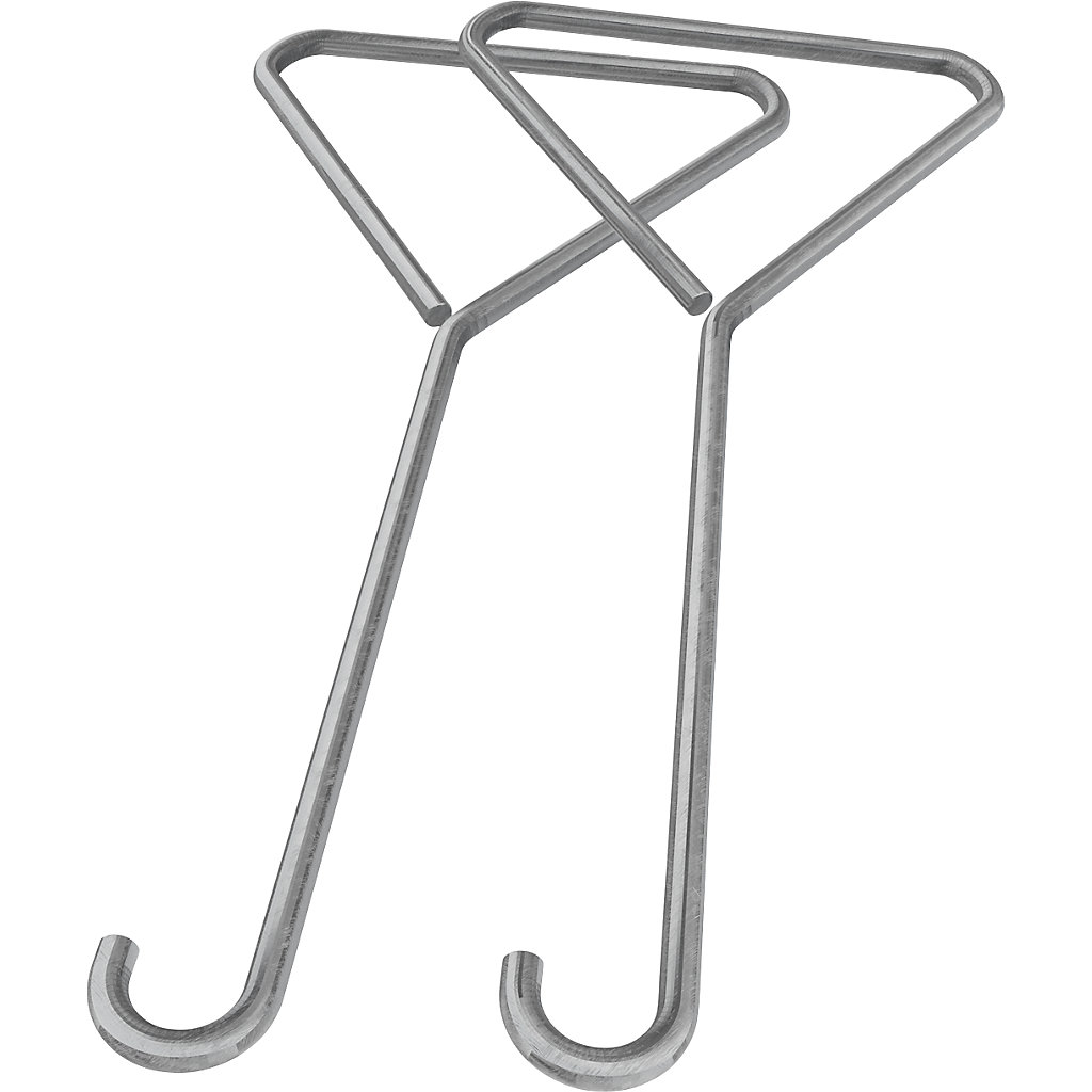 Grate lifter – eurokraft pro: stainless steel, 1 pair | kaiserkraft