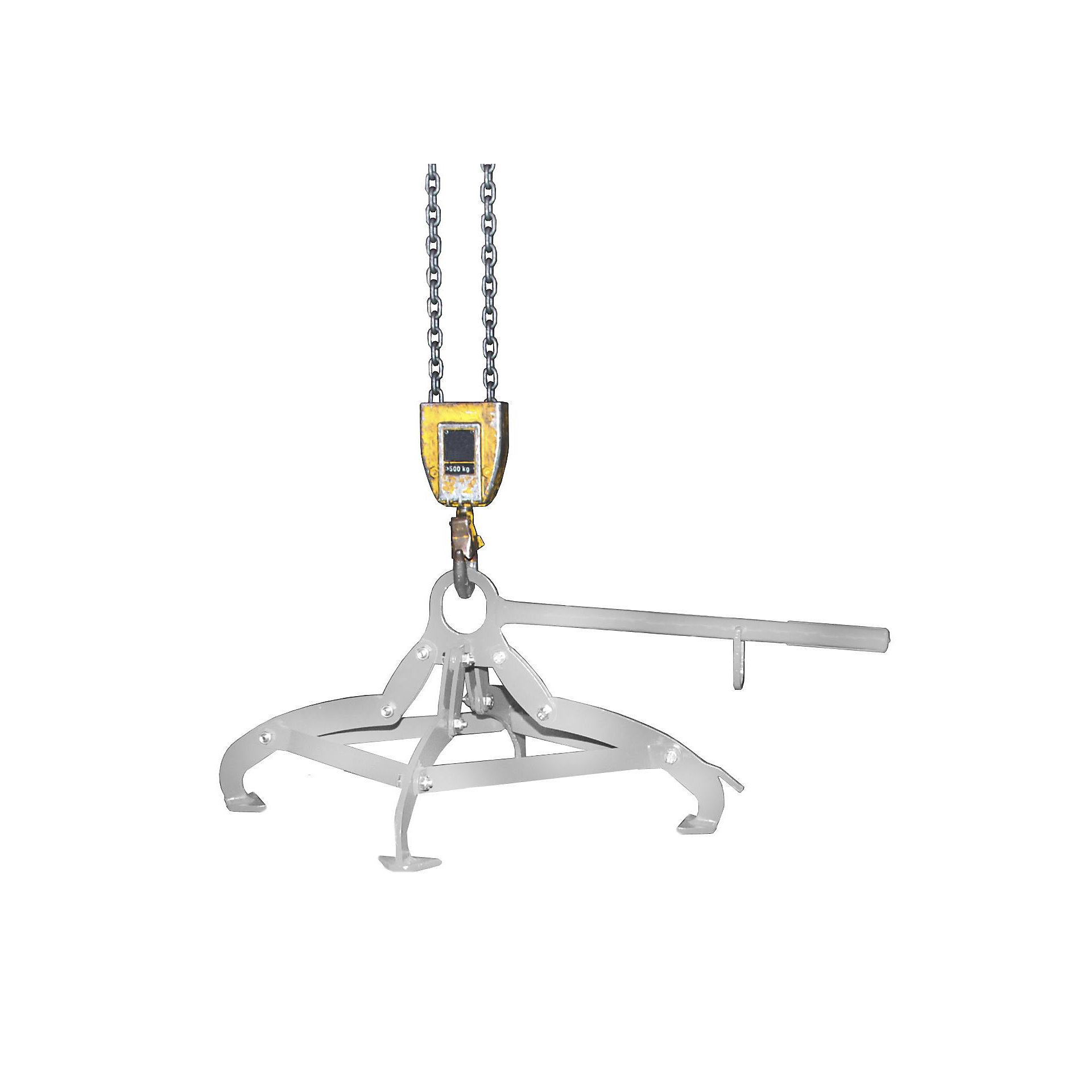 Drum gripper with 4-point clamping system – eurokraft pro: for 200 l ...