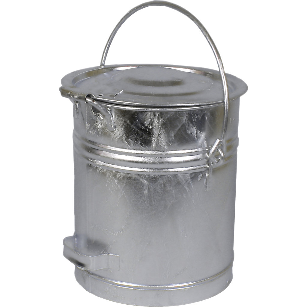 Emmer met scharnierdeksel: van plaatstaal | kaiserkraft VINK LISSE