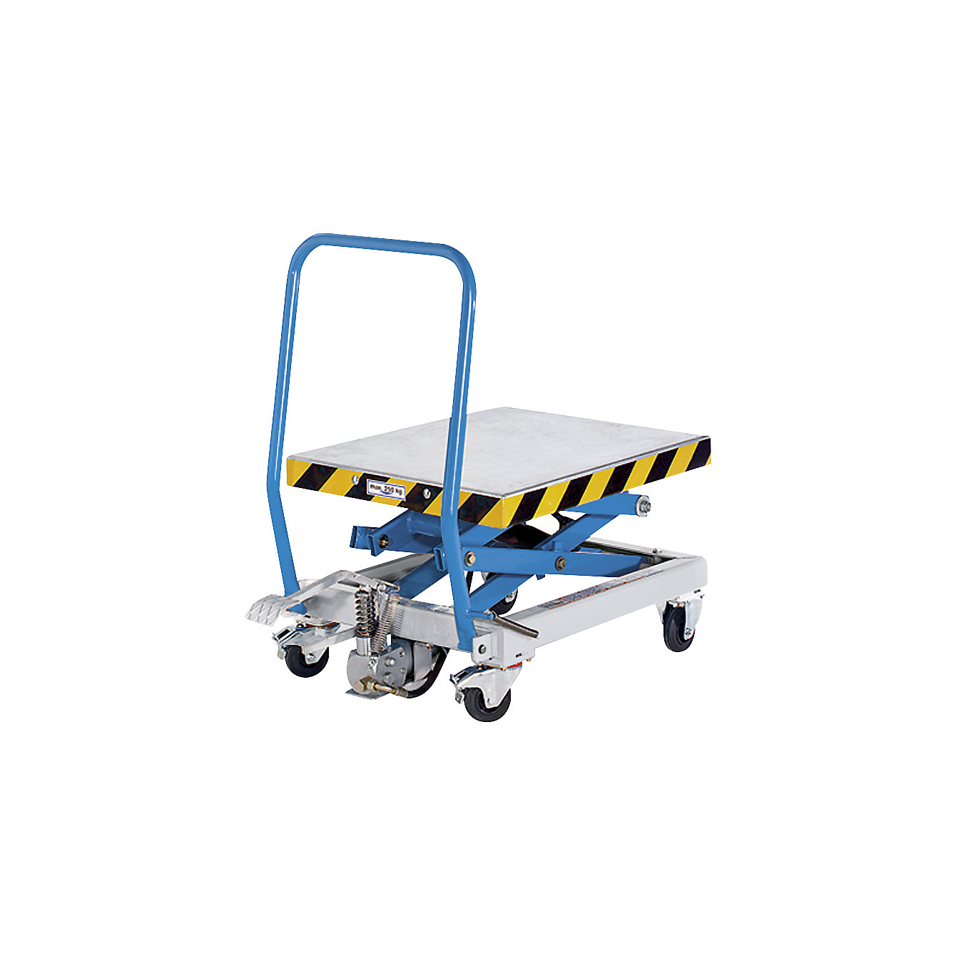 Table élévatrice mobile à doubles ciseaux – eurokraft pro: force 250 kg ...