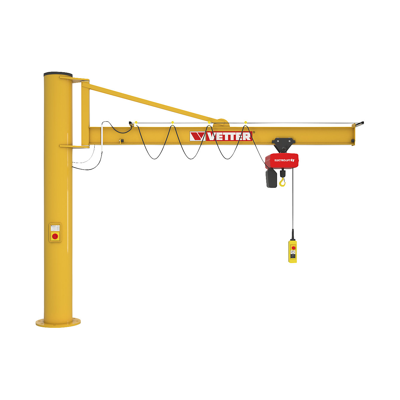 Vetter – Potence rotative murale ASSISTENT AW: sans palan électrique ...