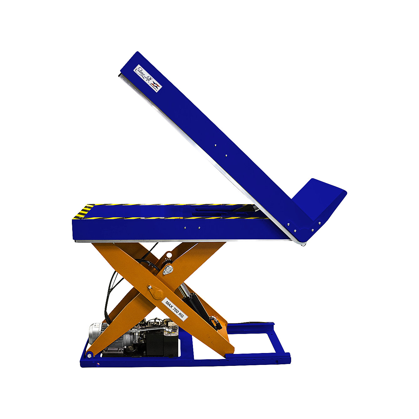 Table élévatrice inclinable LTT 750 – Edmolift: dim. plate-forme L x l ...