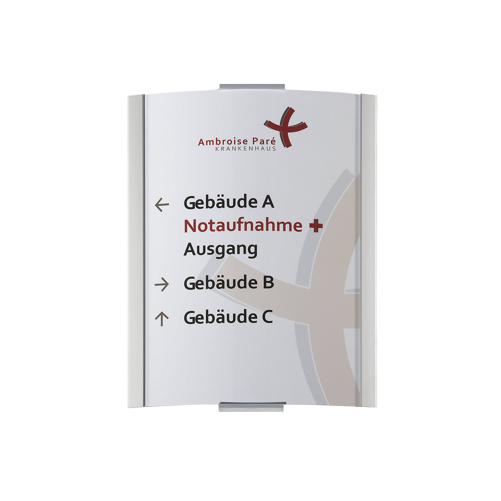 Cartello segnaletico FRANKFURT™: UNI A3 verticale, alt. x largh. 420 x ...