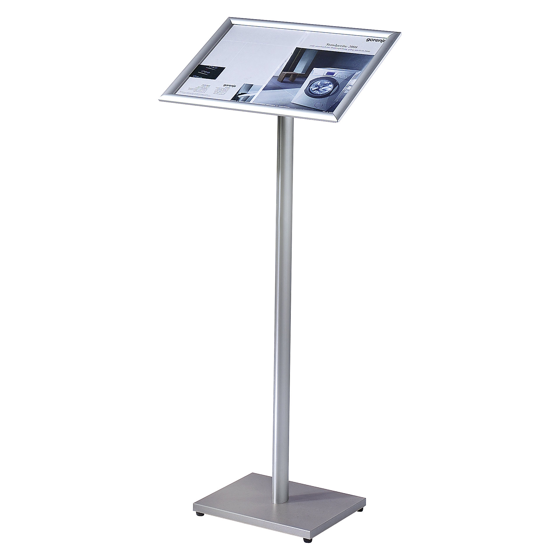 Infoständer eurokraft basic: Querformathöhe 1080 mm / Hochformathöhe ...