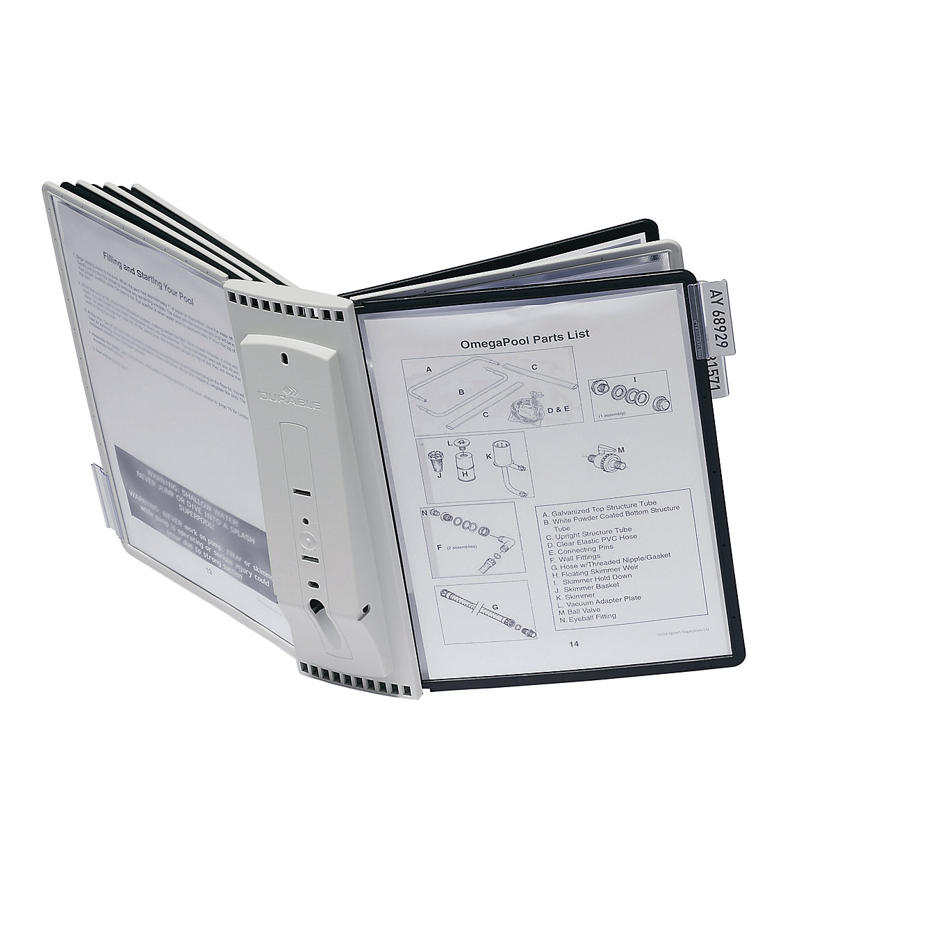 Wandhalter SHERPA DURABLE: Komplettset, inklusive Halter, 10 ...