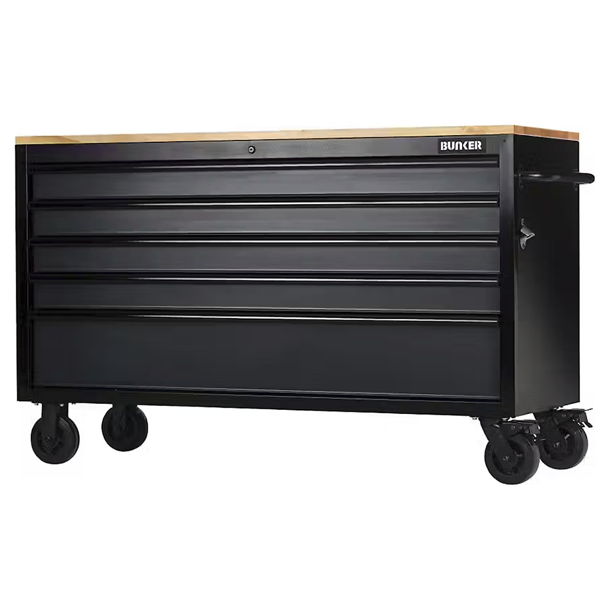 BUNKER® 61" Workbench Roller Tool Cabinet | 974h x 1549w x 584d mm | 5 ...