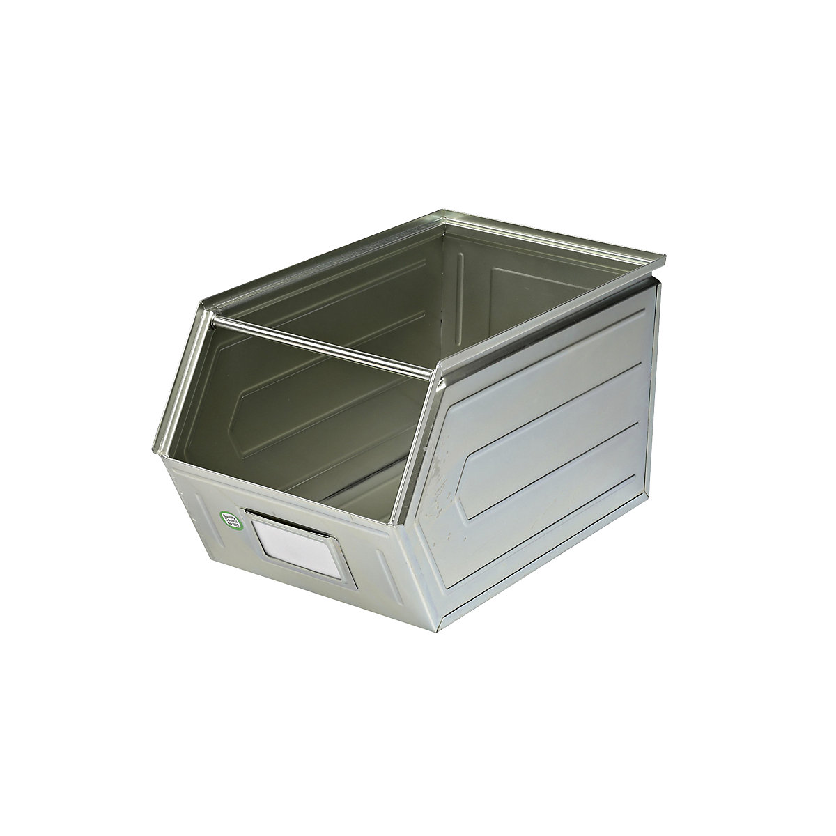 Bac à bec en tôle d'acier: L x l x h 544 x 310 x 300 mm, avec barre de ...