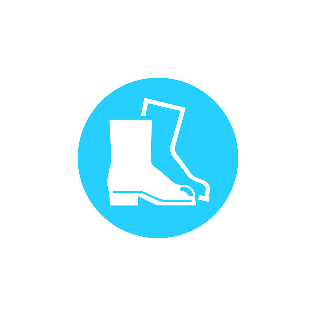 PVC pictogram: safety shoe, pack of 2 | kaiserkraft