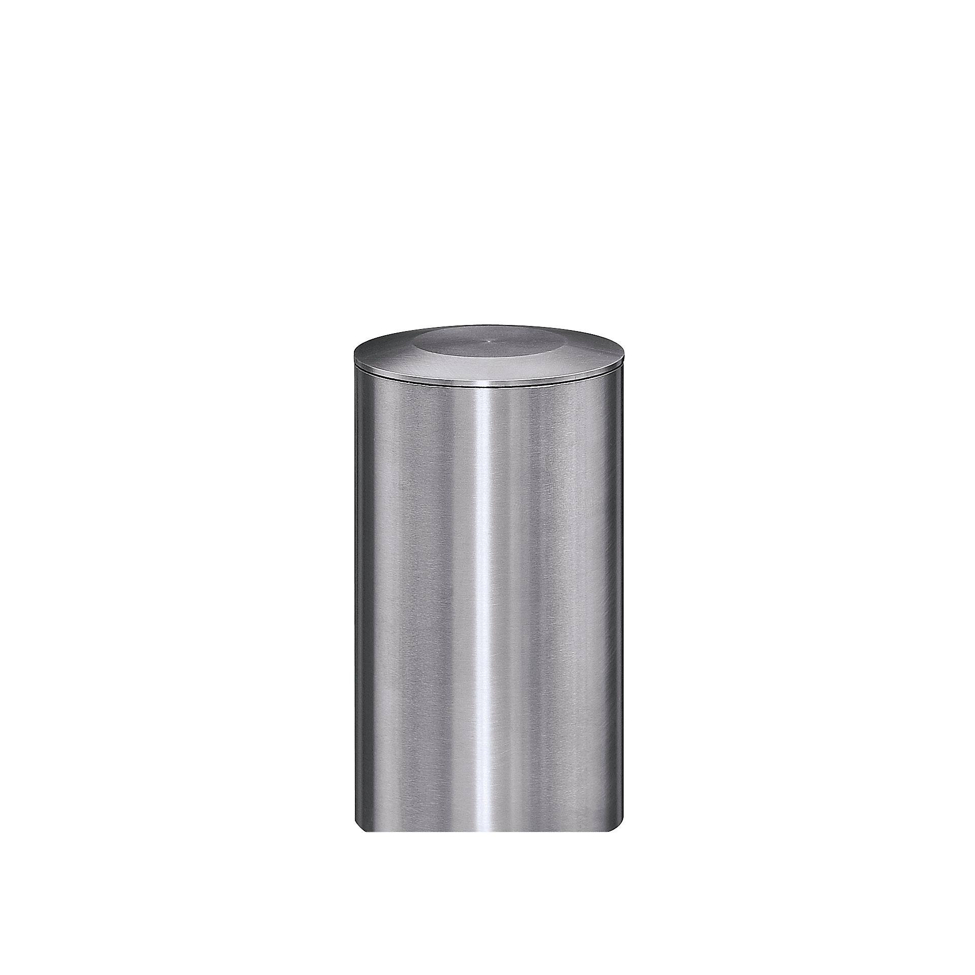 Stainless steel barrier post: with flat head, ground sleeve for bolting ...