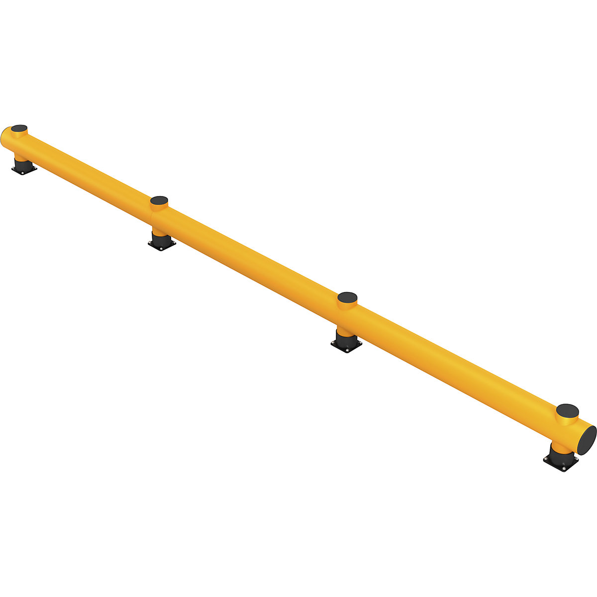 Impact protection barrier – Ampere Rack Mammut: height 390 mm, single ...