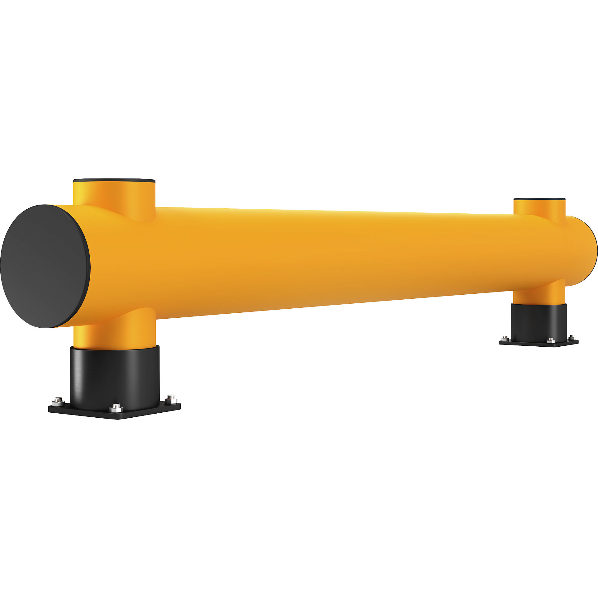 Impact protection barrier – Ampere Rack Mammut: height 390 mm, single ...