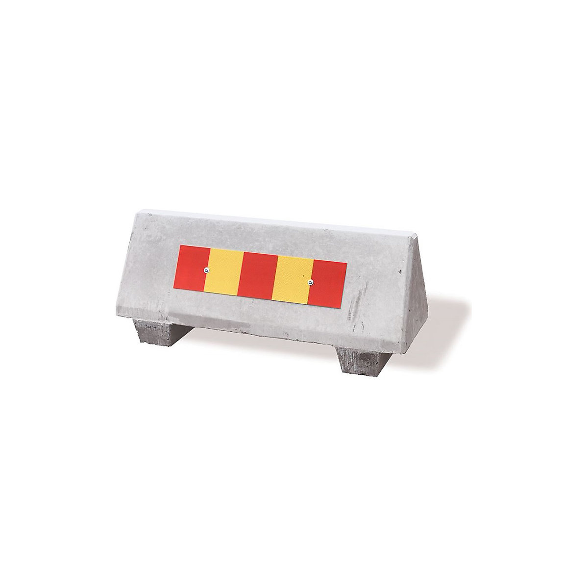 Concrete barrier, LxWxH 1090 x 390 x 465 mm: pack of 2, with reflectors ...