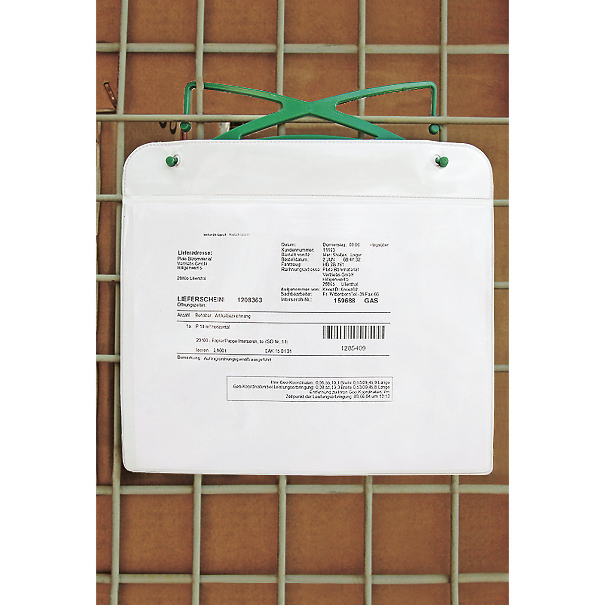 Document pouch, magnetic: with hooks and magnetic strips, for A5 paper ...