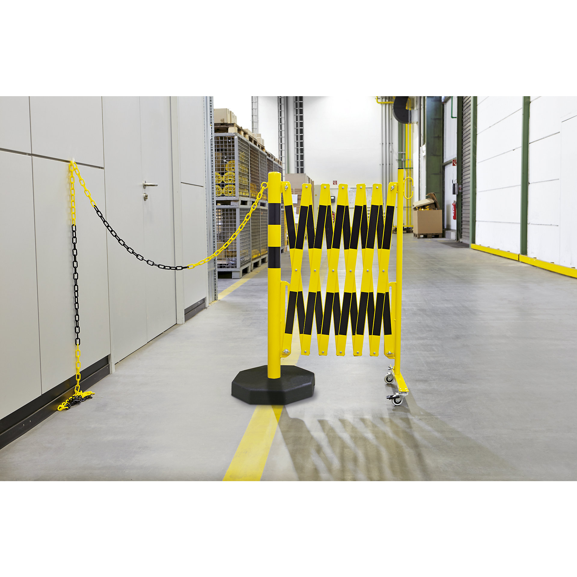 Barrier post with expanding barrier – CrashStop: round tubing Ø 60 mm ...