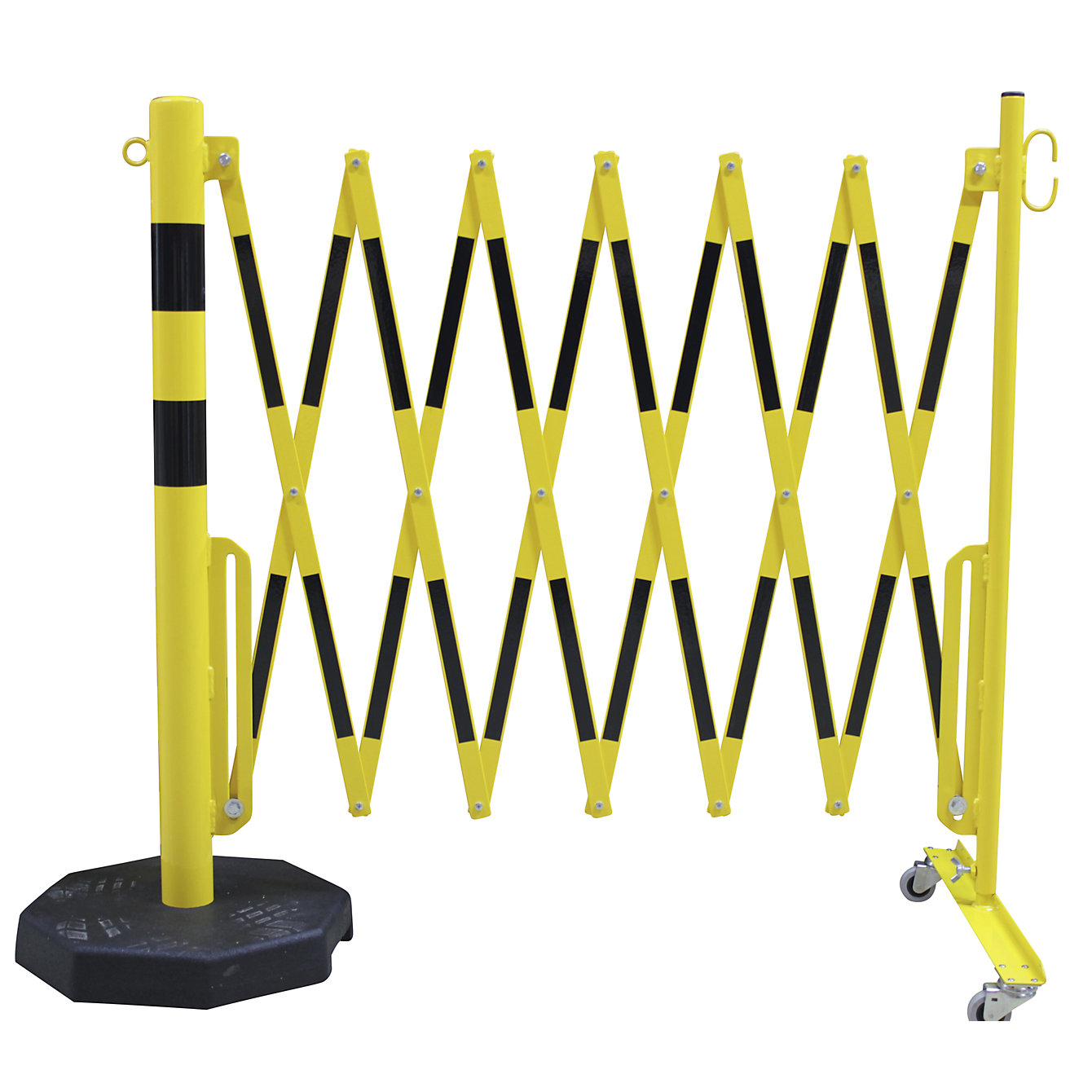 Barrier post with expanding barrier: round tubing Ø 60 mm, with mobile ...