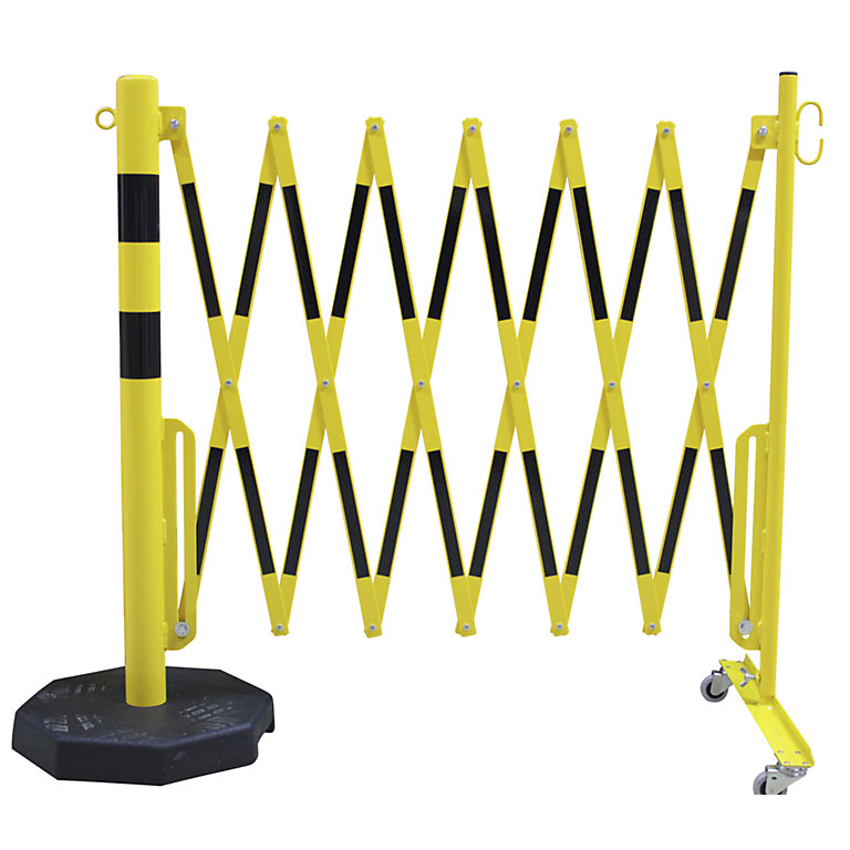 Barrier post with expanding barrier: round tubing Ø 60 mm, with mobile ...