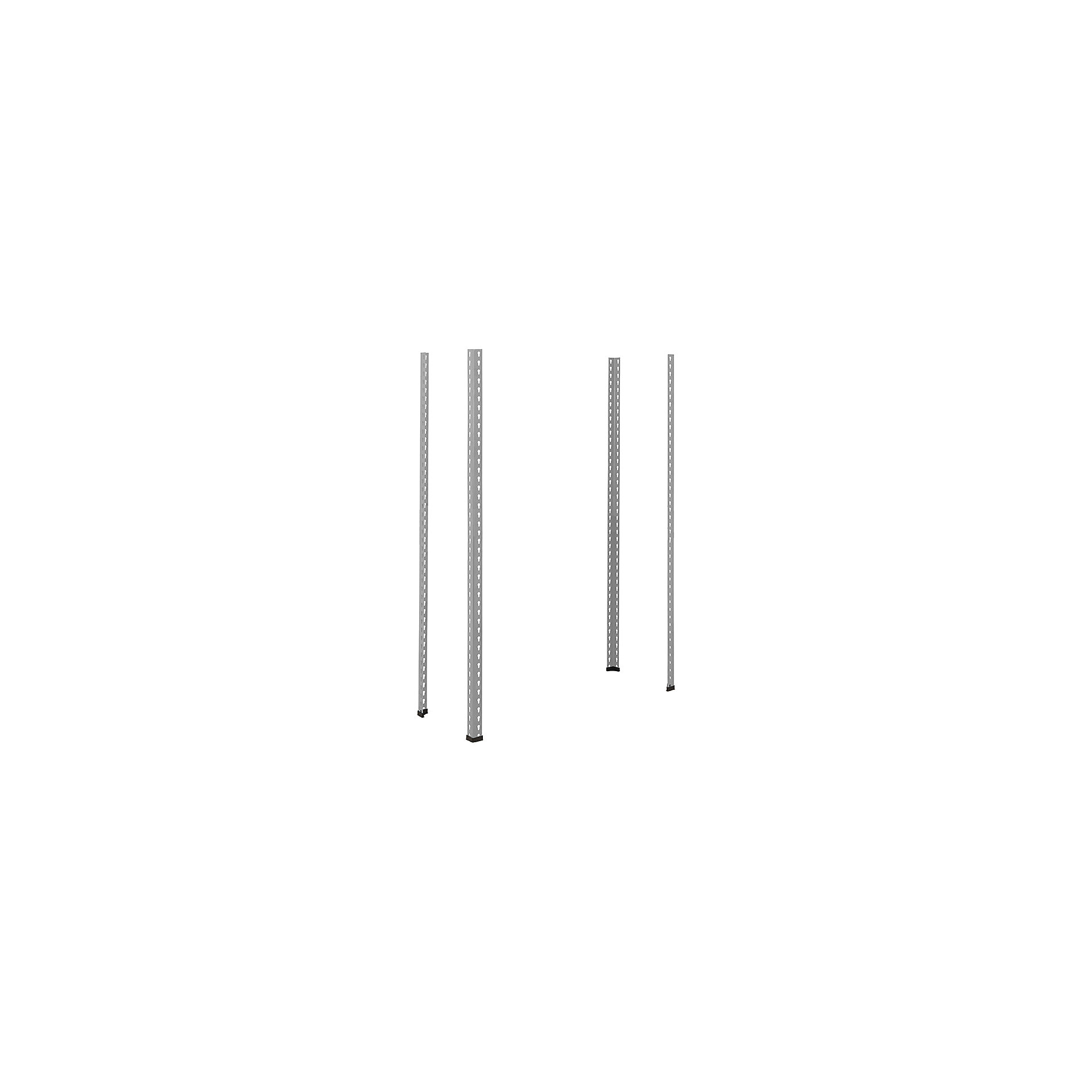 BiG400 Racking 1677h Upright Posts Silver x 4 | BiGDUG