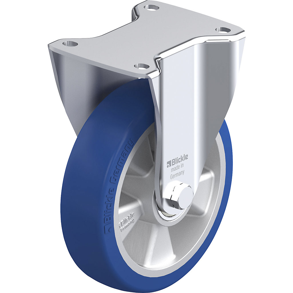 BH-ALBS 180K fixed sheet steel castor – Blickle: wheel Ø x width 180 x ...
