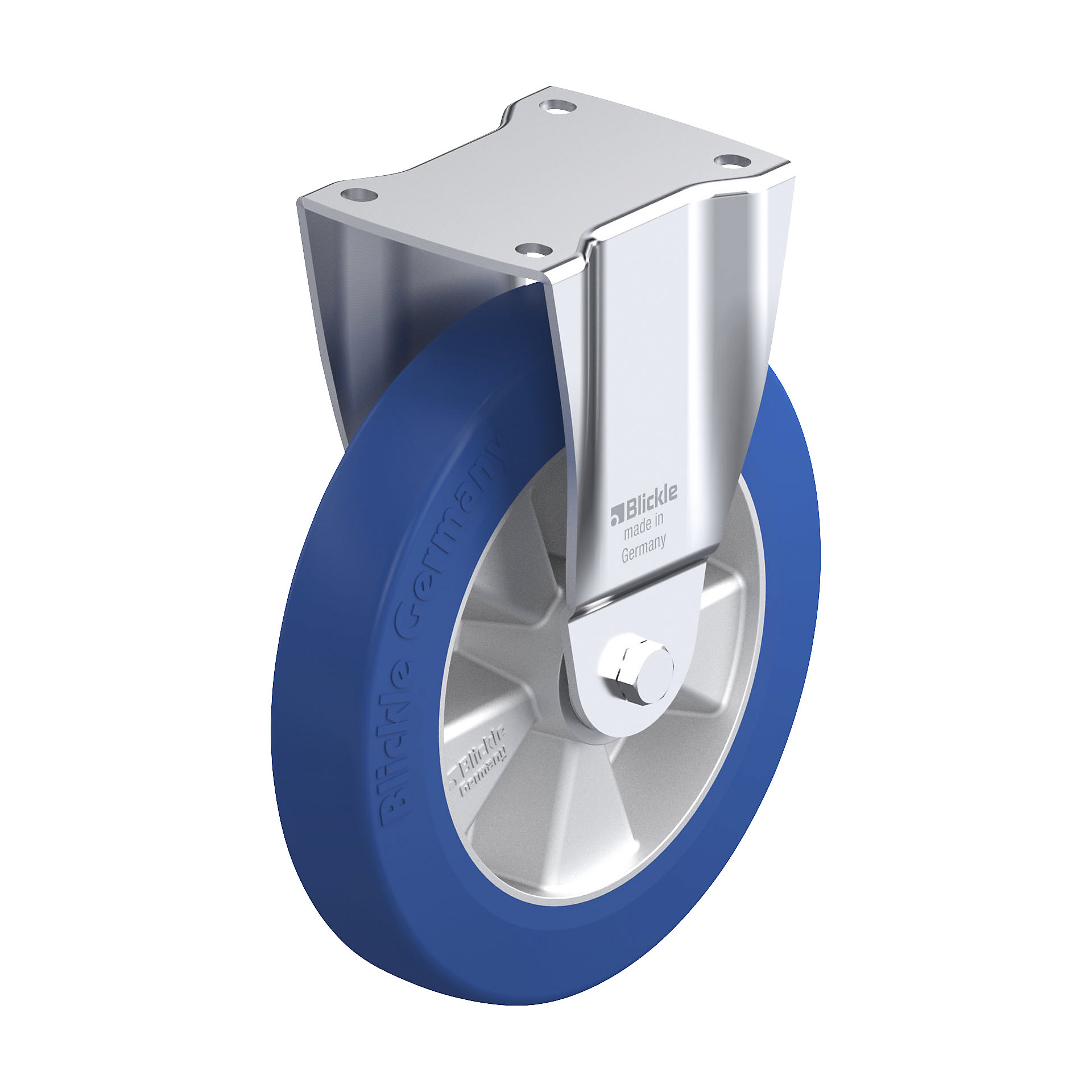 BH-ALBS fixed sheet steel castor – Blickle: wheel Ø 250 mm, max. load ...