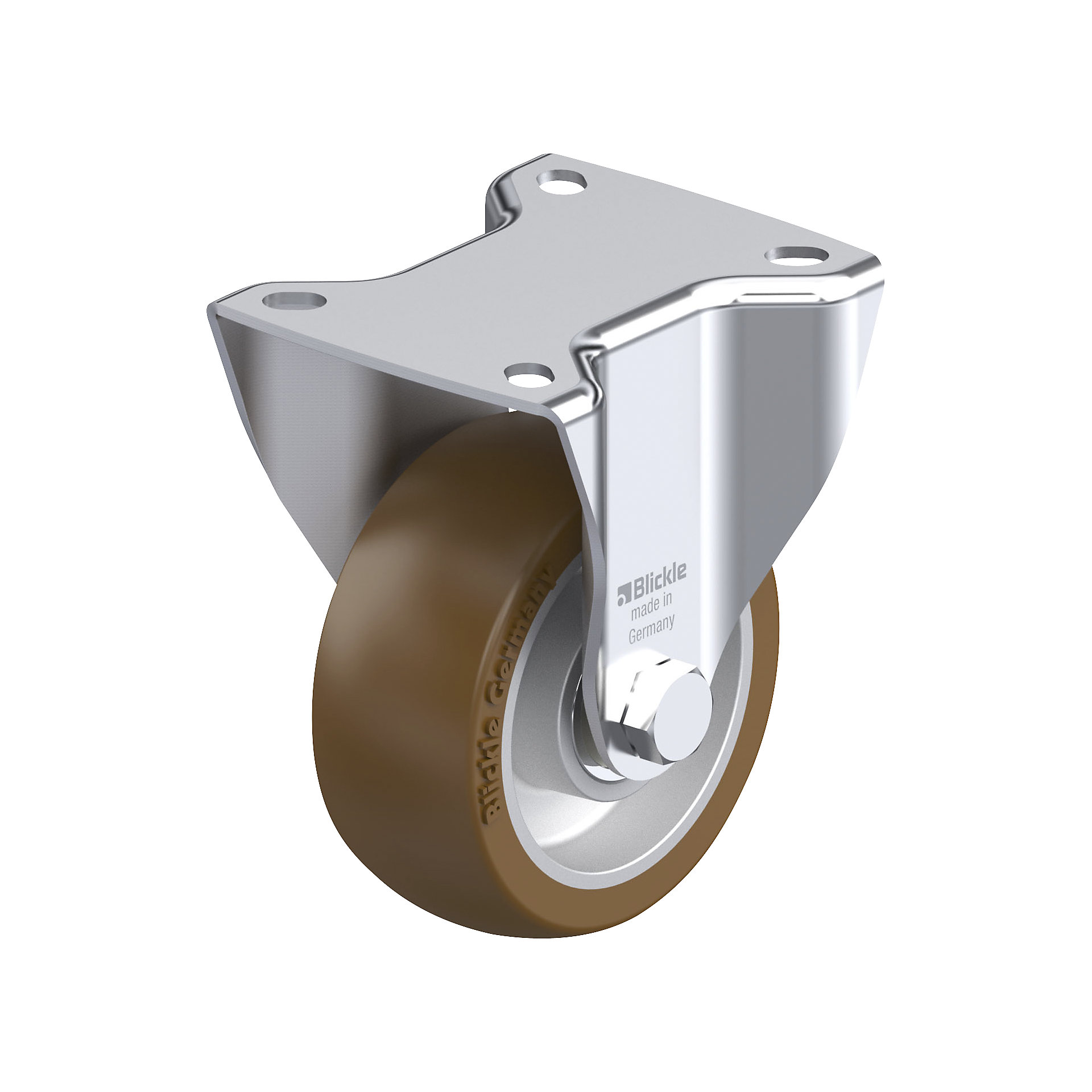 BK-ALB fixed sheet steel castor – Blickle: wheel Ø 100 mm, max. load ...