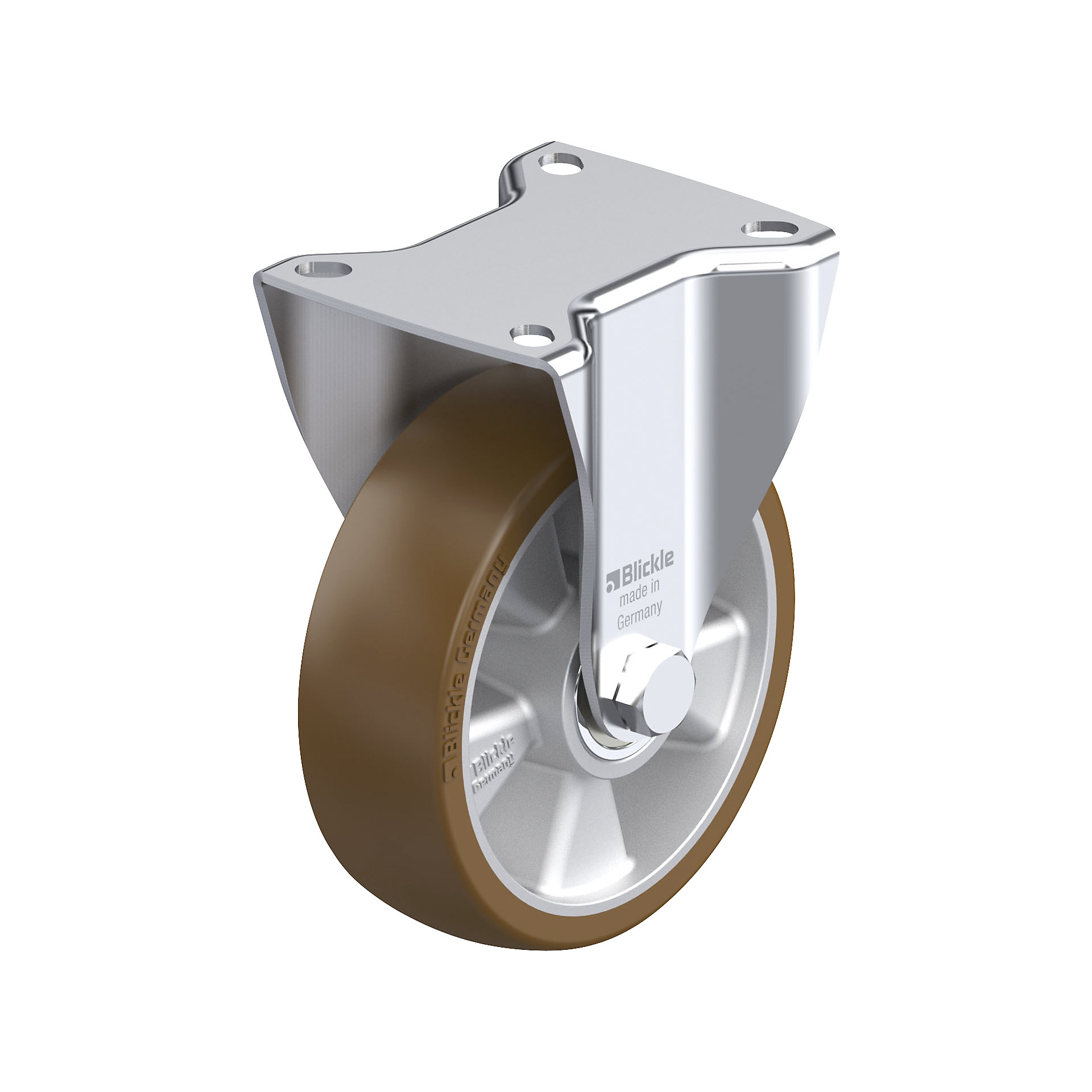 BK-ALB fixed sheet steel castor – Blickle: wheel Ø 125 mm, max. load ...