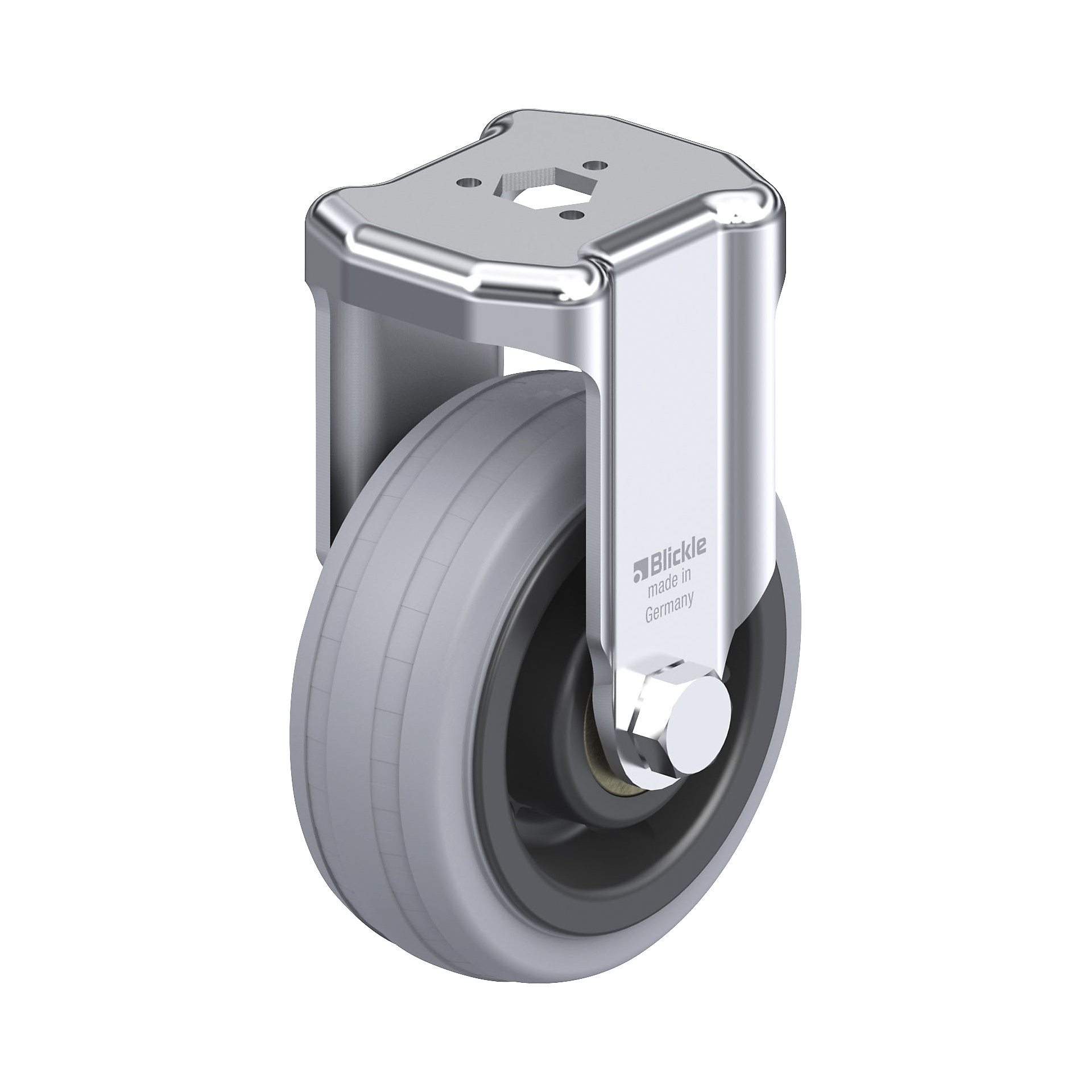 BKRA-VPA light duty fixed castor – Blickle: wheel Ø x width 80 x 25 mm ...
