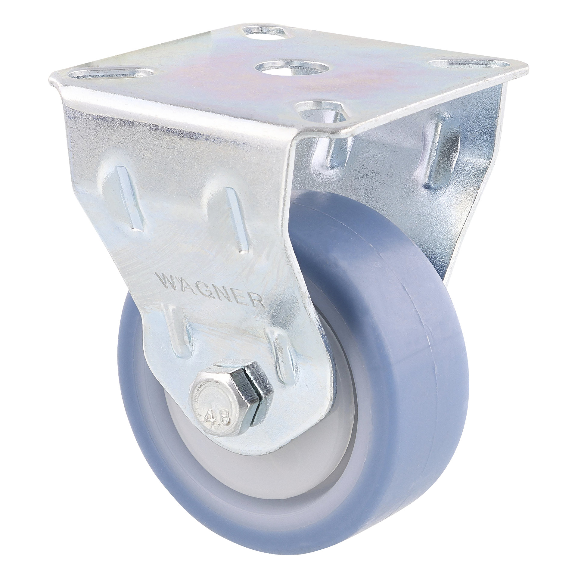 DELUXE light duty fixed castors – Wagner: wheel Ø 50 mm, pack of 4 ...