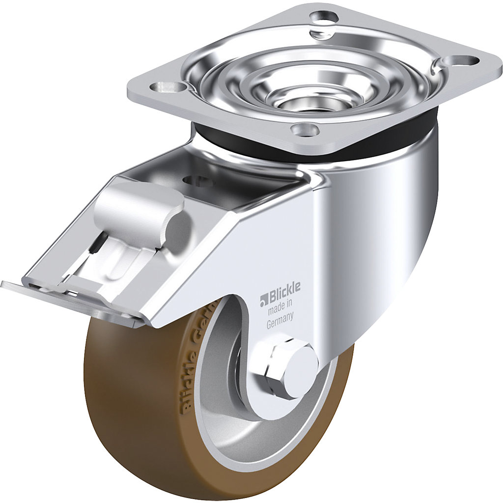 LK-ALB-FI sheet steel swivel castor – Blickle: wheel Ø 100 mm, max ...