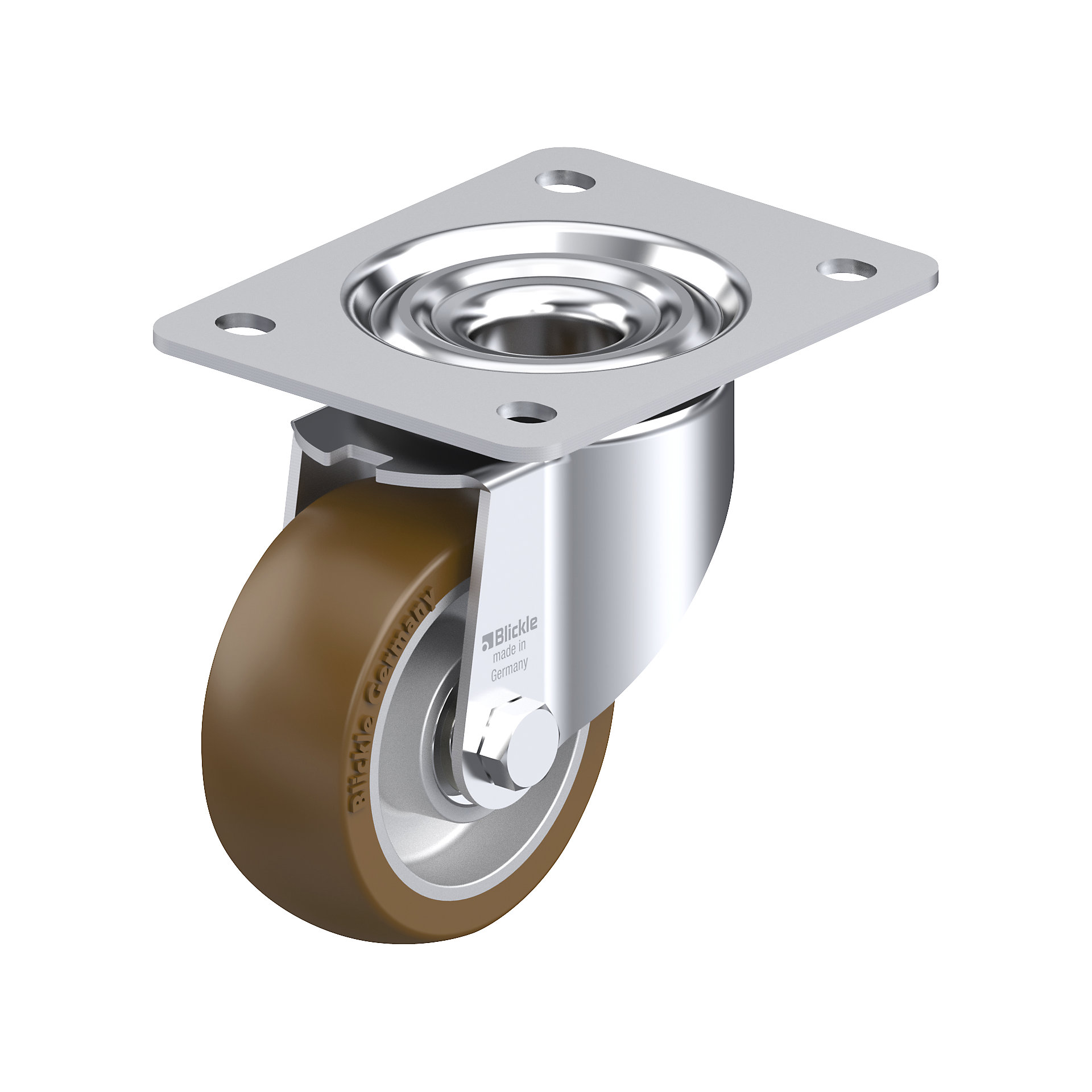 LK-ALB sheet steel swivel castor – Blickle: wheel Ø 100 mm, max. load ...