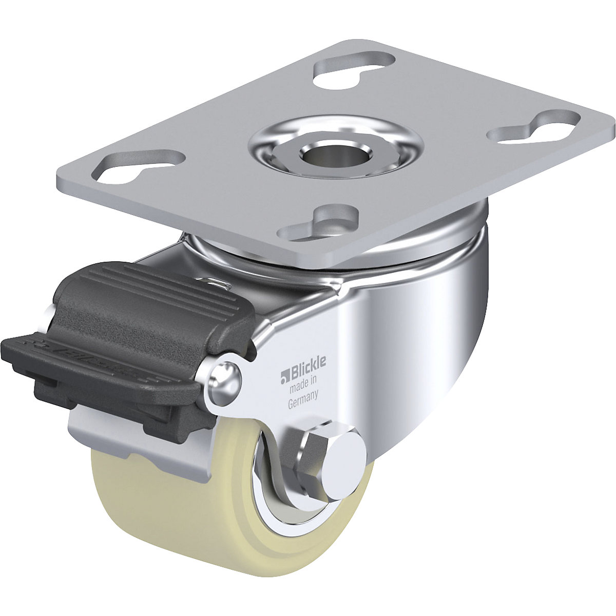 LKPA-GSPO 50K light duty swivel castor: wheel Ø 50 mm, max. load 150 kg ...