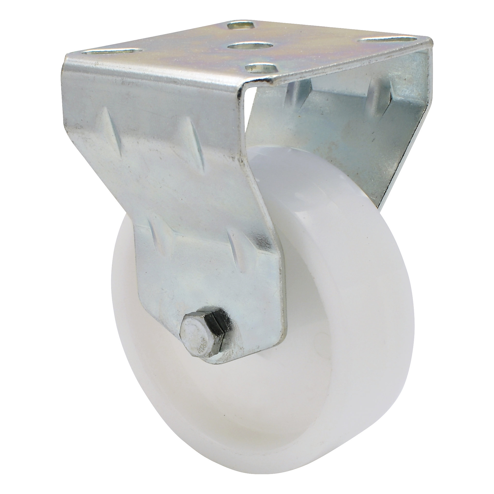 Light duty fixed castors, plastic – Wagner: wheel Ø 75 mm, pack of 4 ...