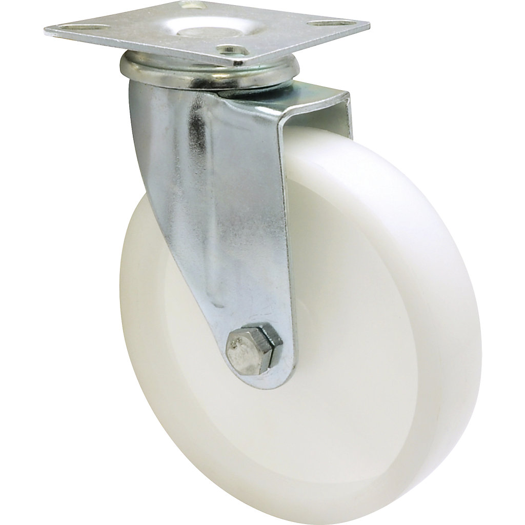 Light duty swivel castors, plastic – Wagner: wheel Ø 125 mm, pack of 4 ...