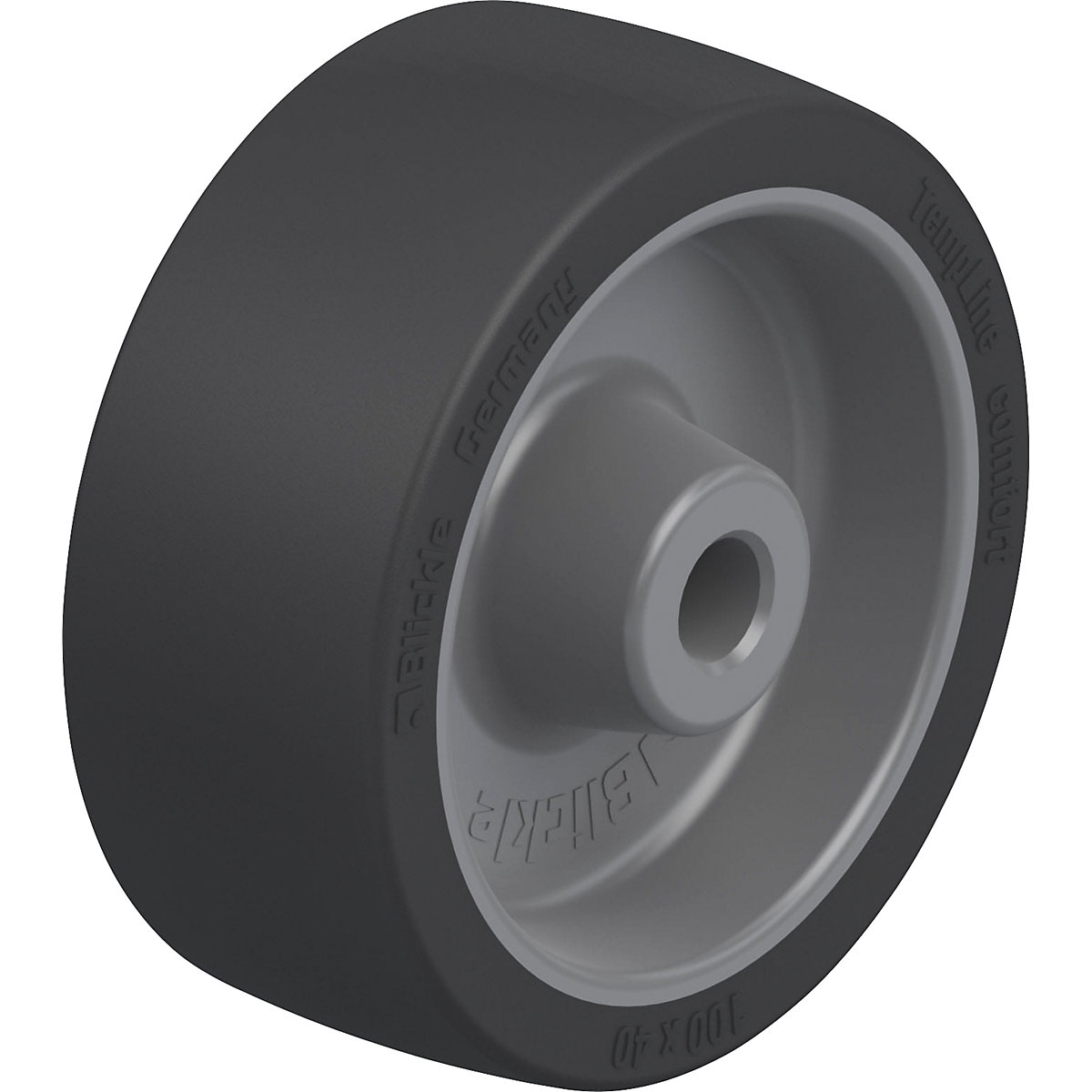 POSI wheel with silicone rubber tread: plain bearings | kaiserkraft