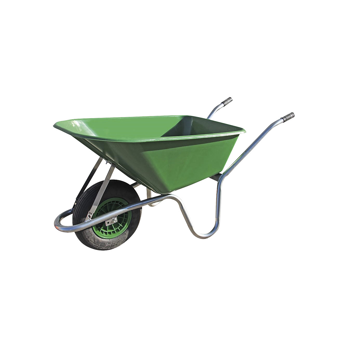 Brouette compacte: avec benne en plastique, vert | FRANKEL kaiserkraft