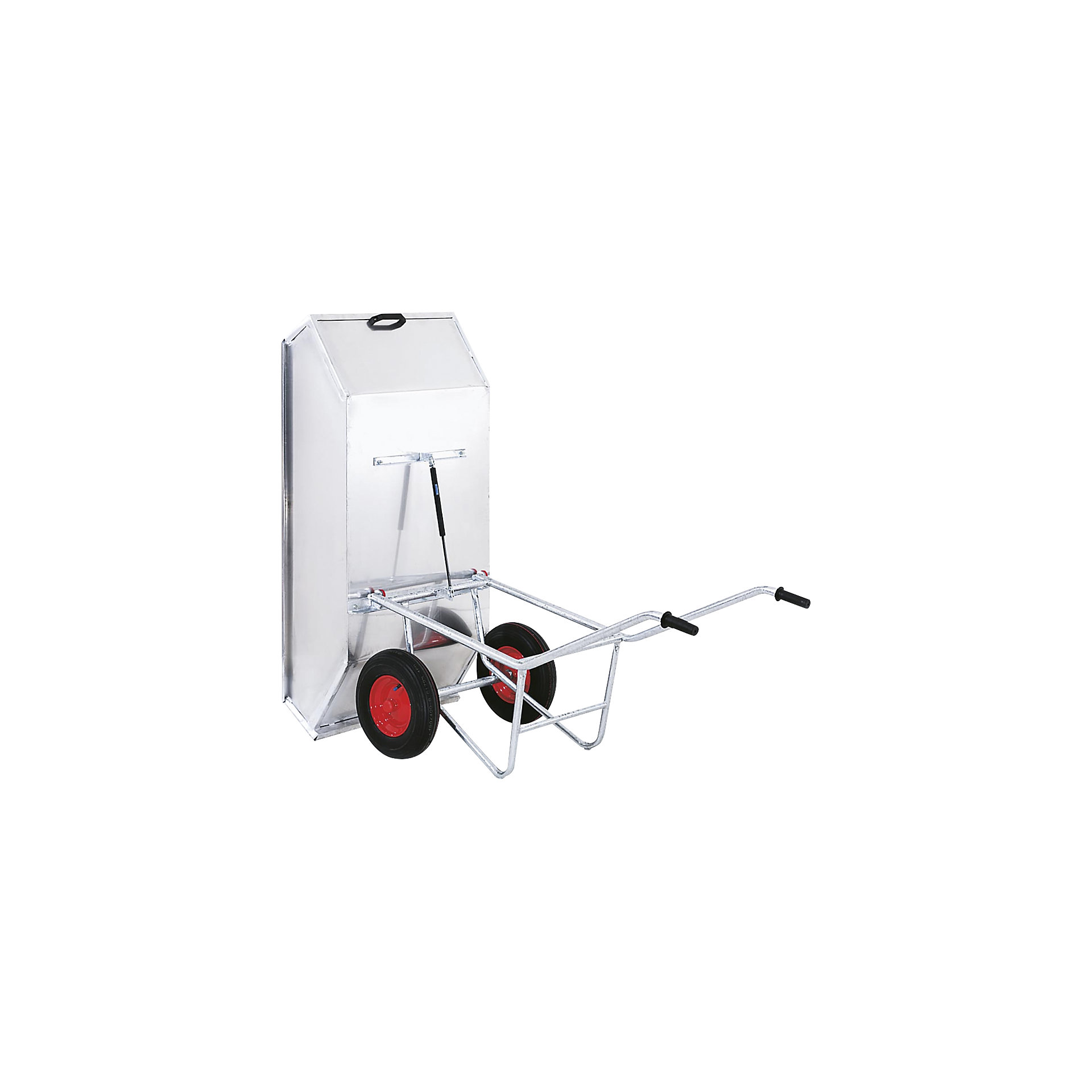 Chariot basculant, alu: pneumatiques, charge max. 500 kg | kaiserkraft