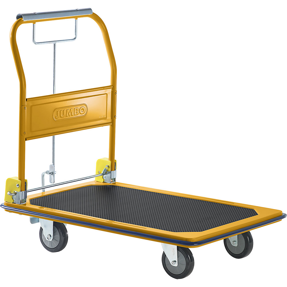 Chariot plate-forme en plastique: 1 barre de poussée pliable | KAISER ...