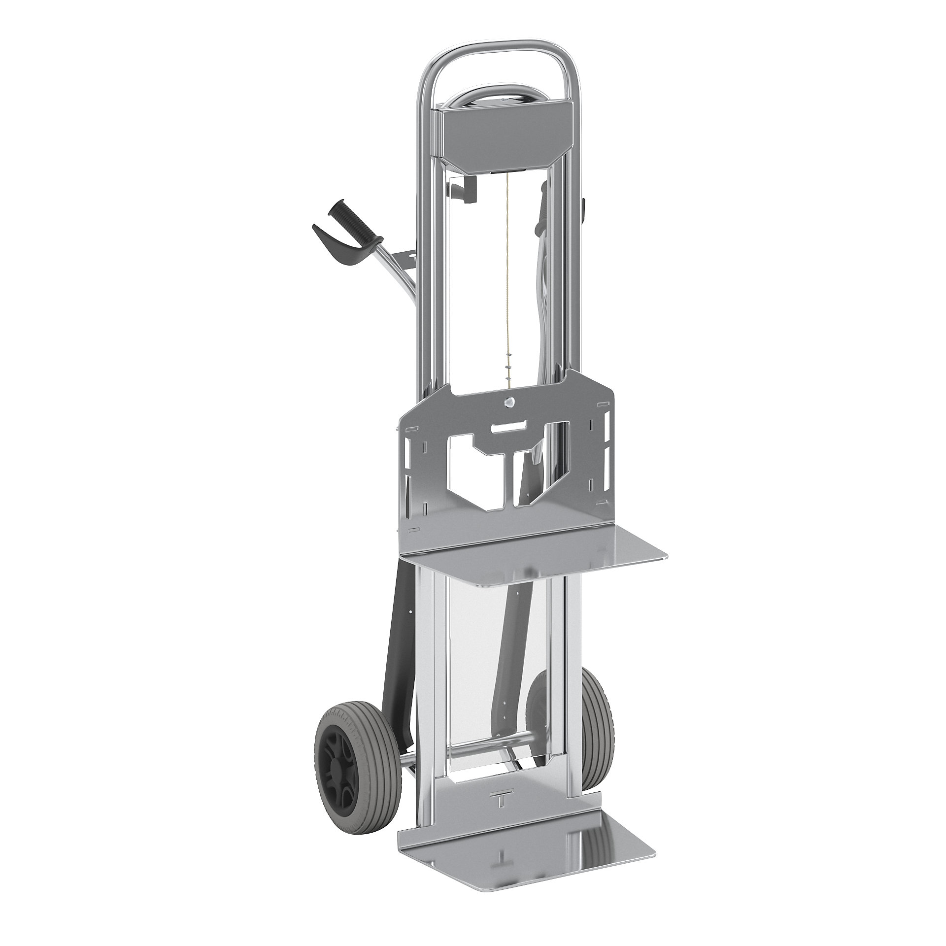 Diable en aluminium – MATADOR: force 350 kg, avec plate-forme de levage ...