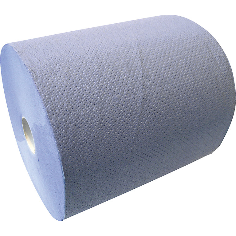 CWS – Roll of paper towels: cellulose fibre, blue, 3-ply | KAISER+KRAFT