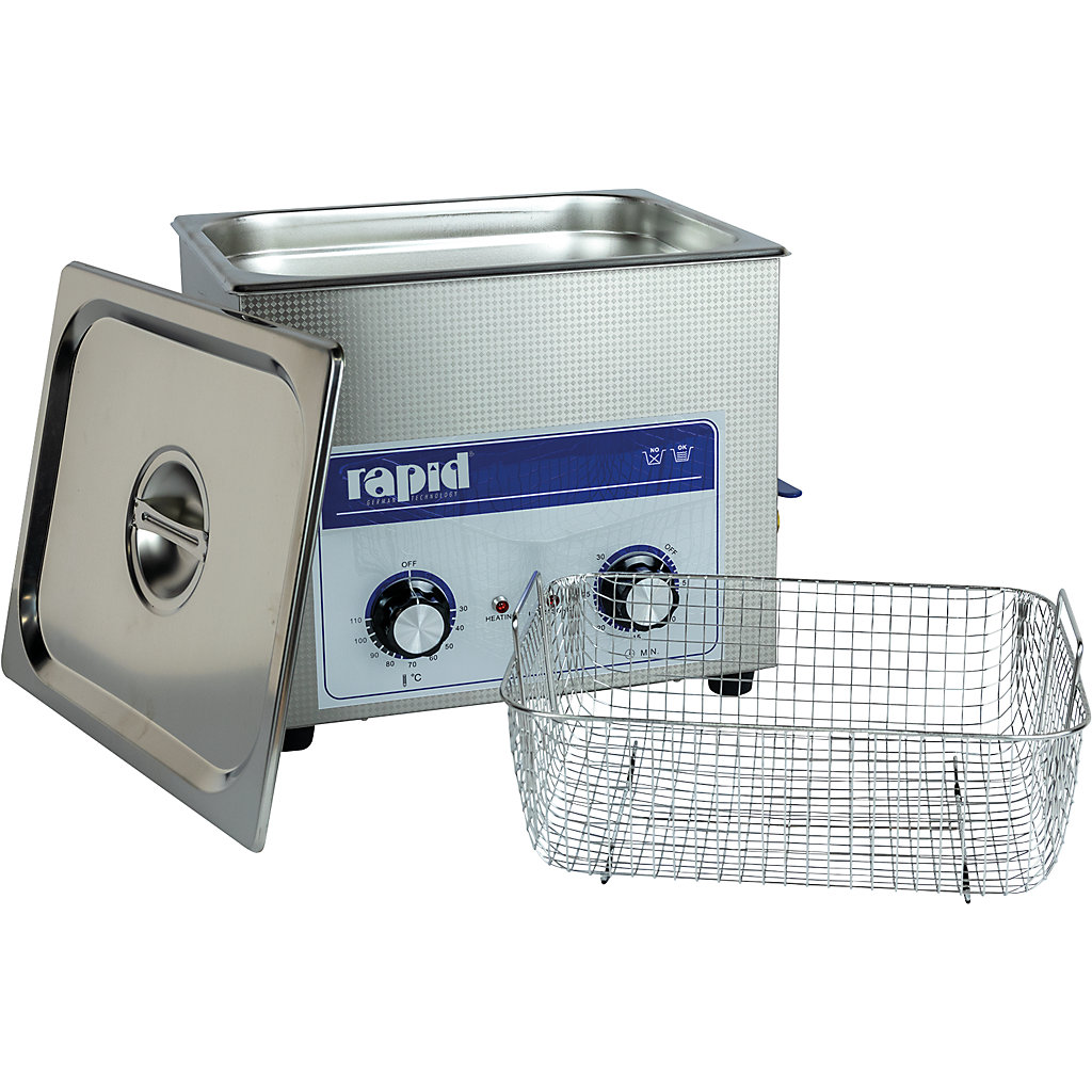 Ultrasonic cleaner with stainless steel cleaning trough: capacity 10 l ...