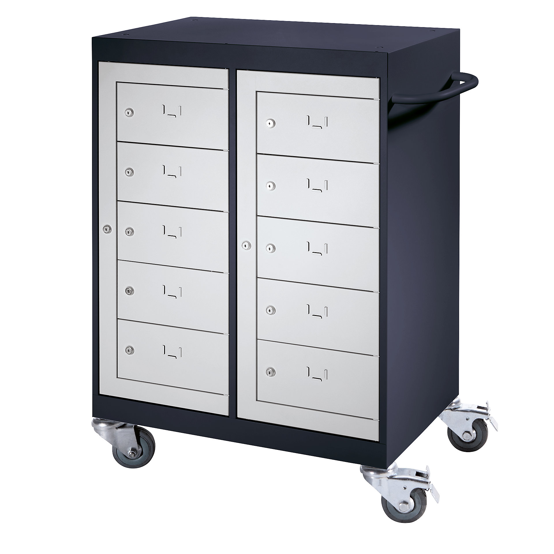 Laptop trolley: 10 compartments | kaiserkraft