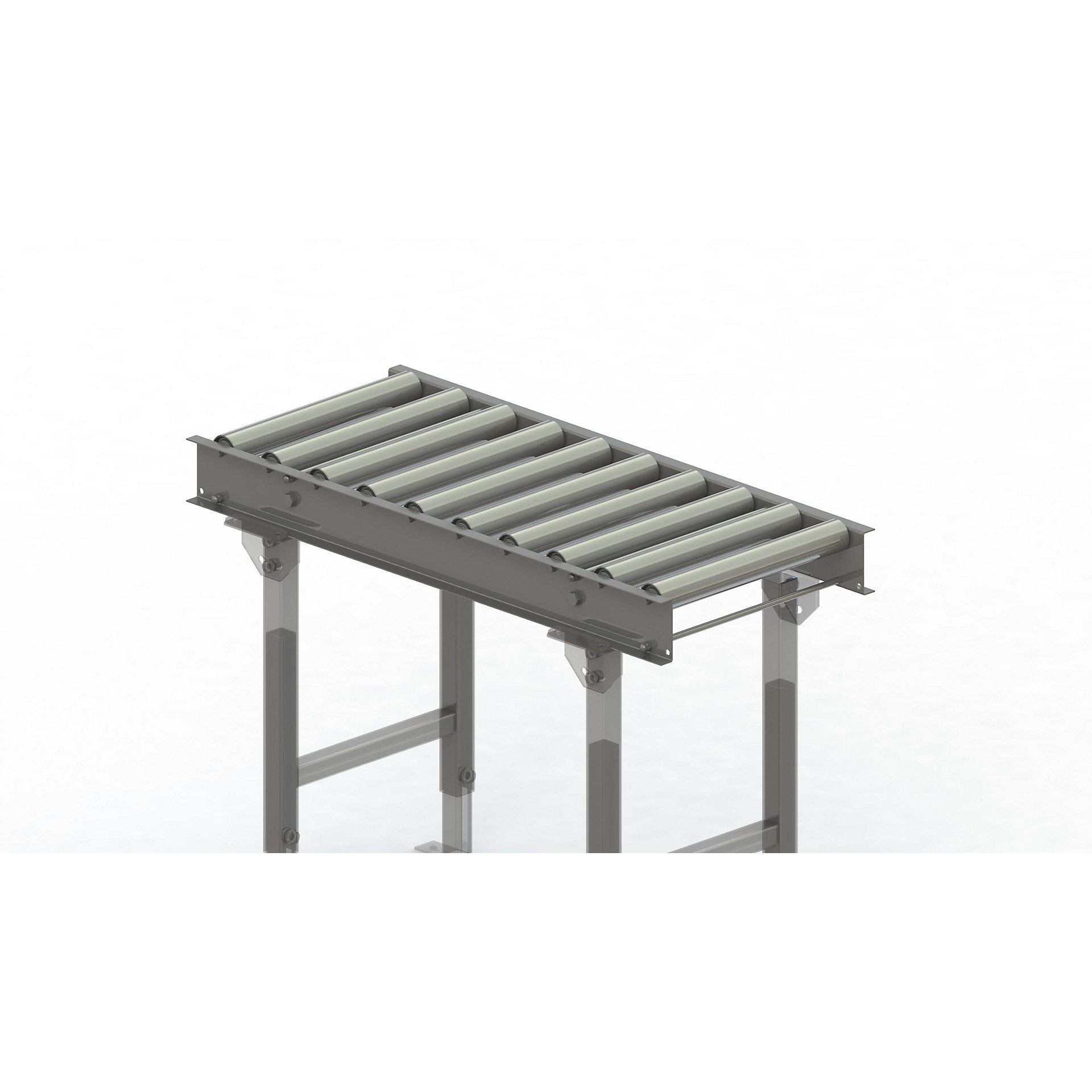 Roller conveyor, steel frame with zinc plated steel rollers – Gura ...