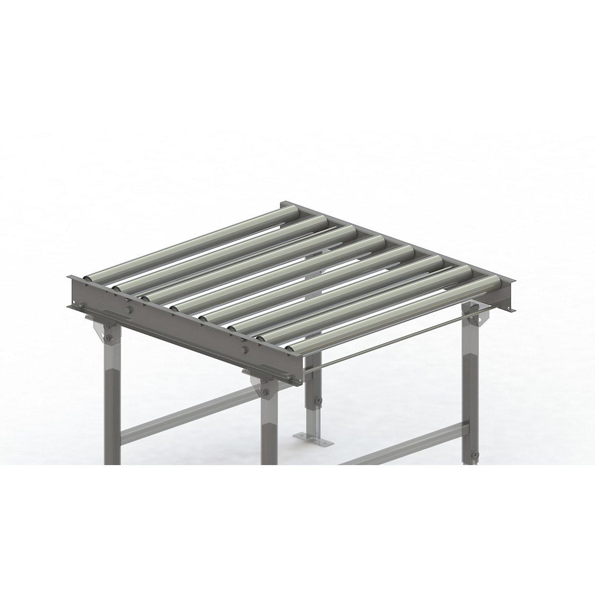 Roller conveyor, steel frame with zinc plated steel rollers – Gura ...