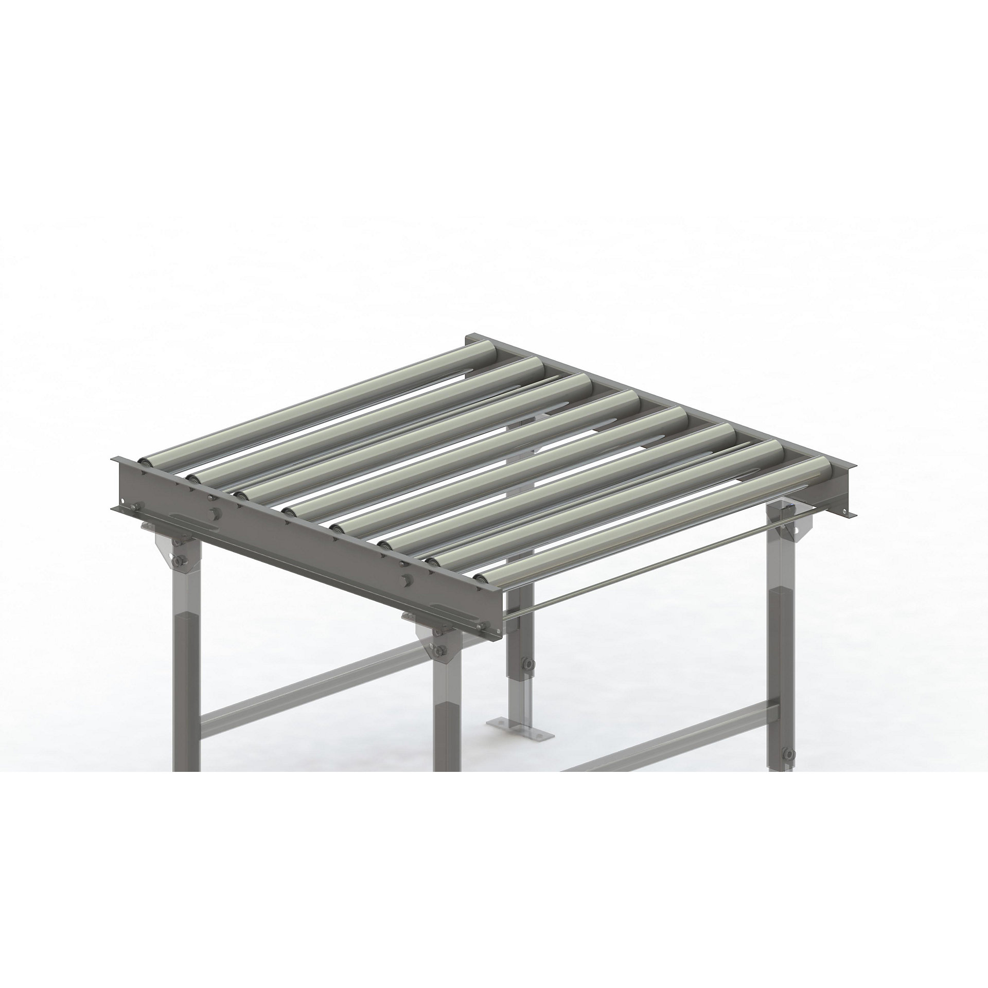 Roller conveyor, steel frame with zinc plated steel rollers – Gura ...