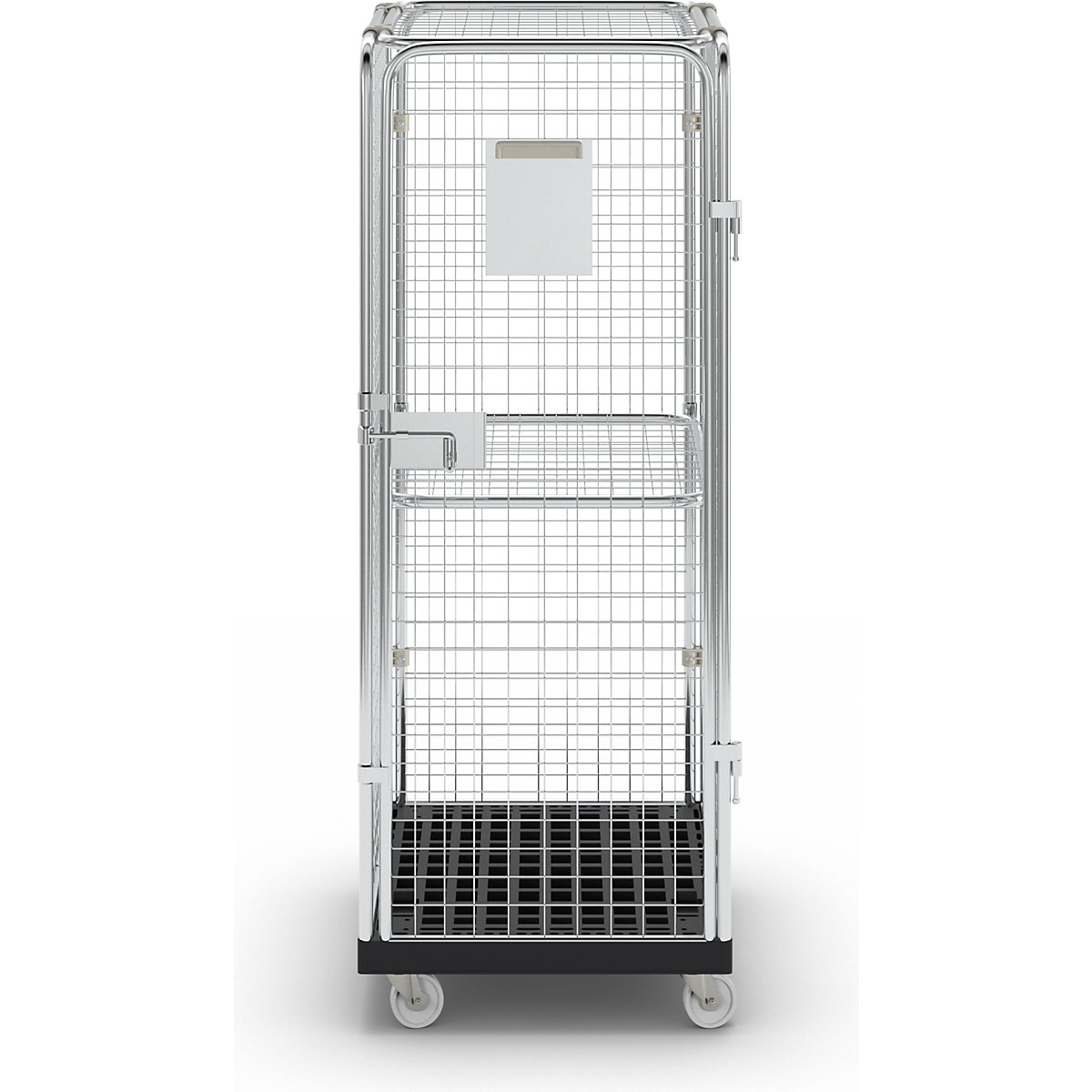 Contenedor rodante con paredes de rejilla – eurokraft basic: por 5 ...