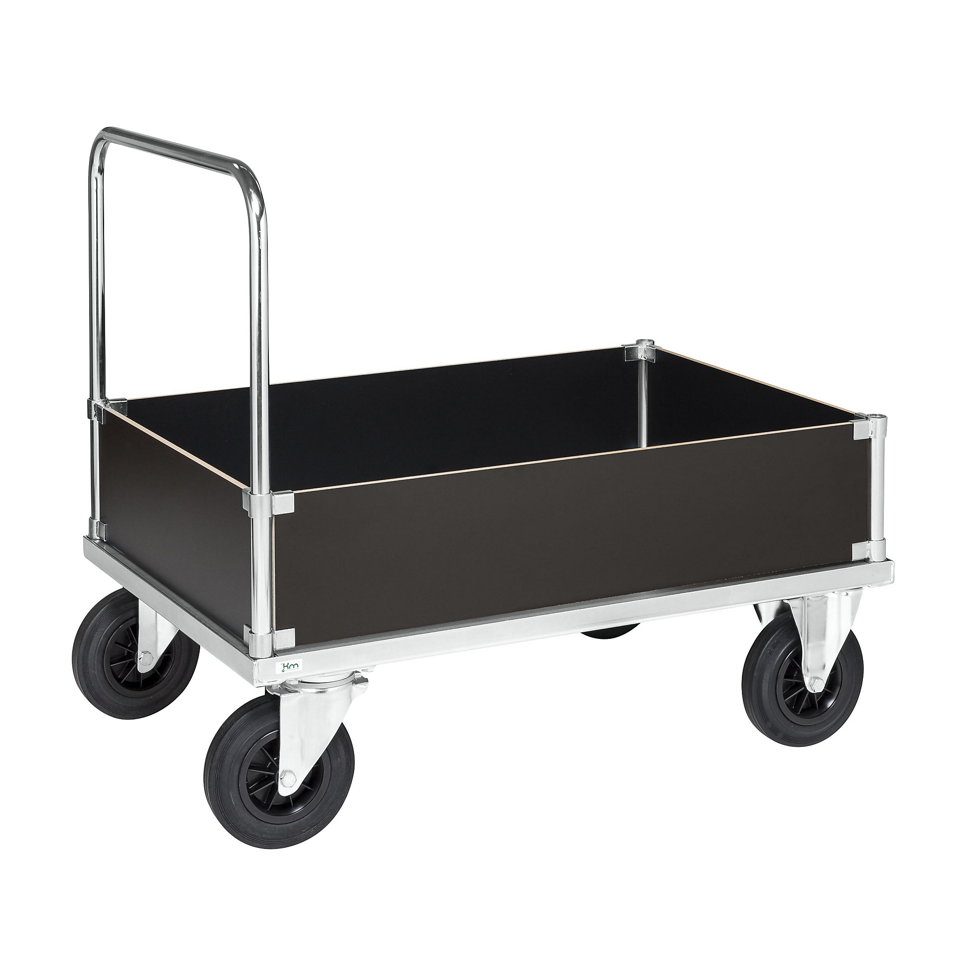 Carro de plataforma, carga máx. 500 kg – Kongamek: con 4 paredes ...