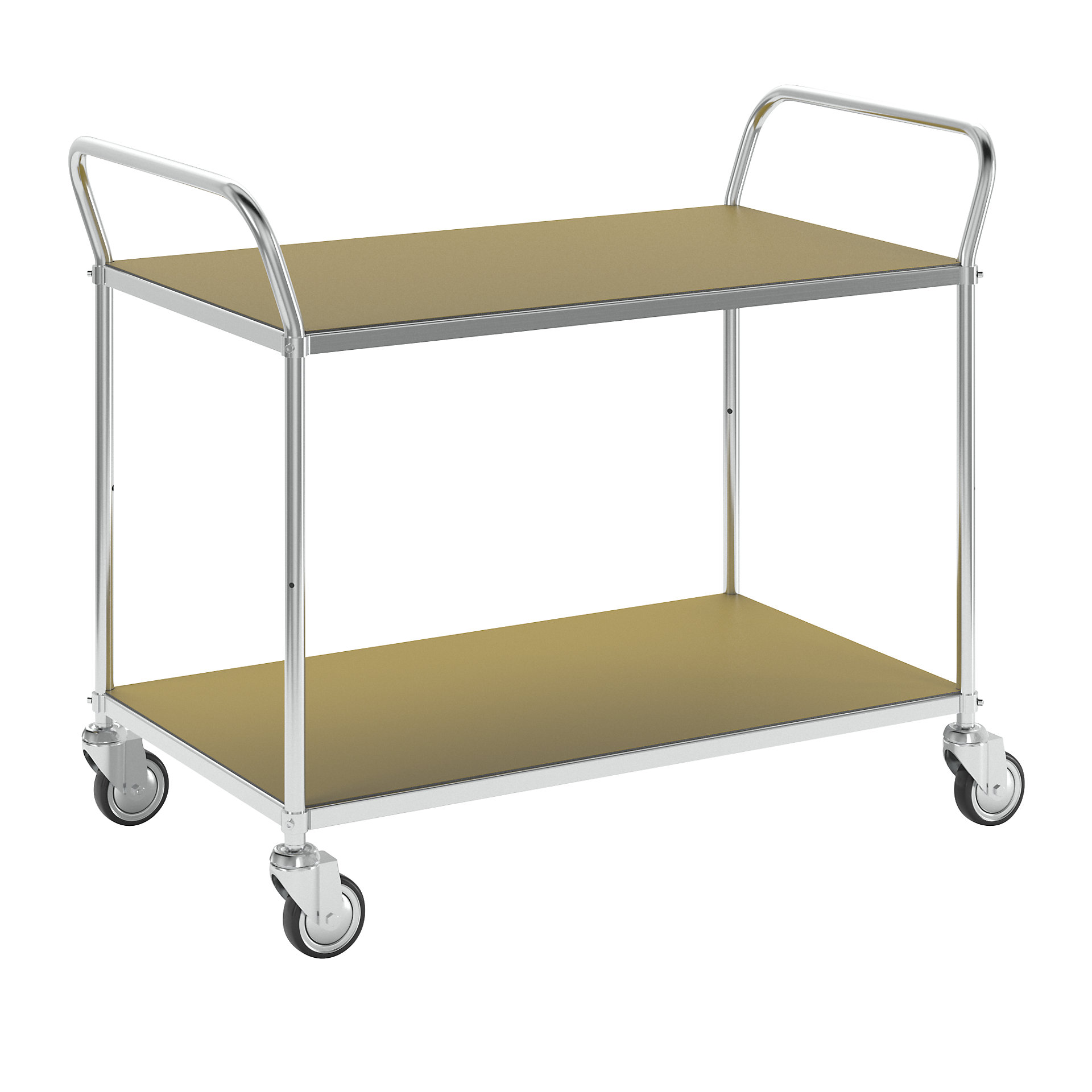 ESD shelf truck – Kongamek: LxWxH 1070 x 585 x 940 mm, 2 shelves ...